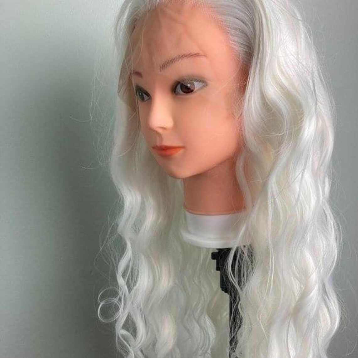 Snow White Wigs,afro Curly Wigs,lace Front Wig for Women,white Wigs ...