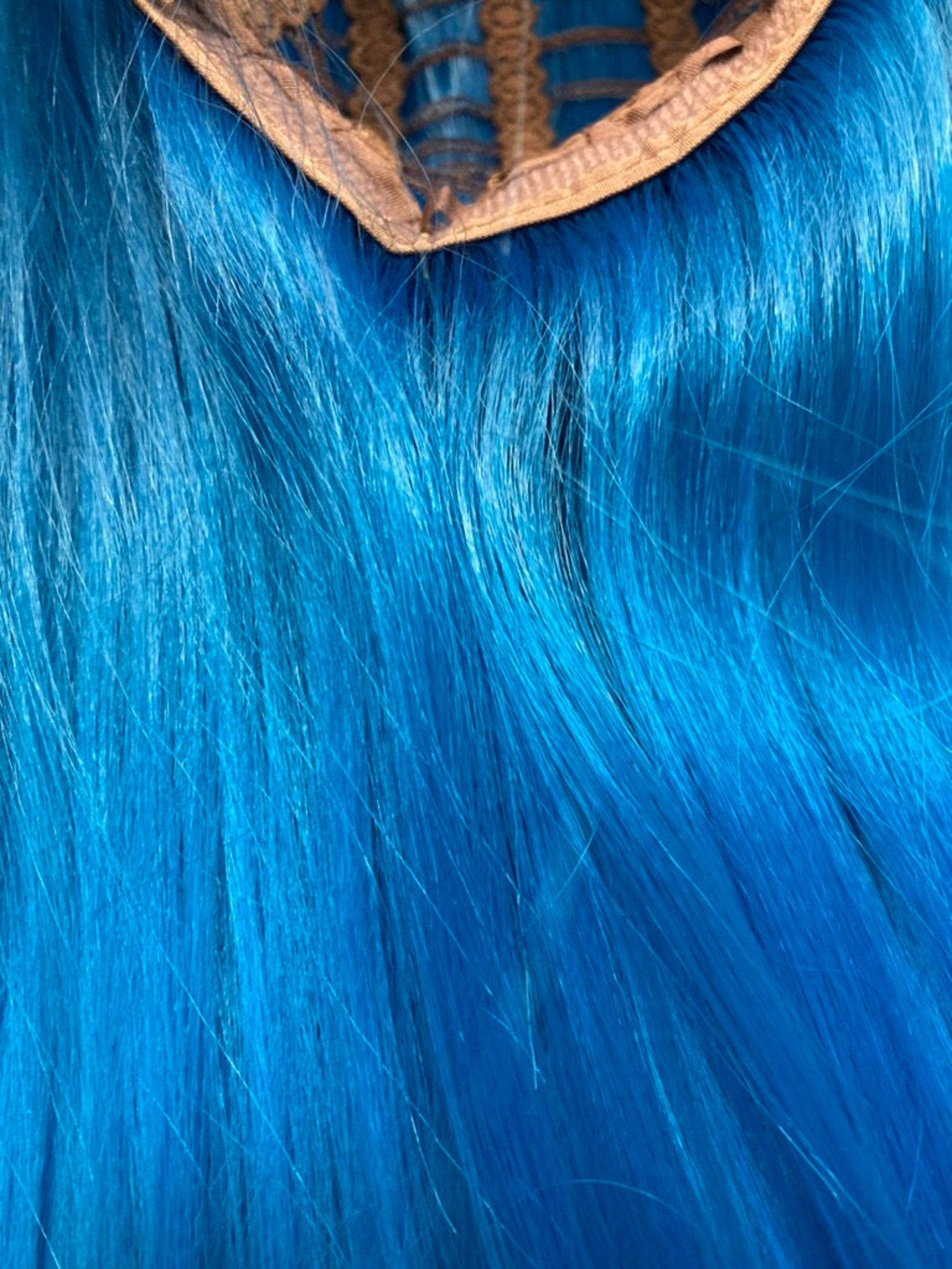 Blue Wig,blue Wig With Bangs,long Blue Green Wig,light Blue Wig,teal ...