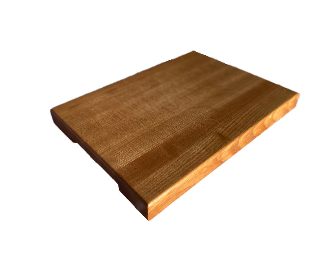 Maple Edge Grain Cutting Board W/ Feet 8x11 1 Thick Green Ridge ...