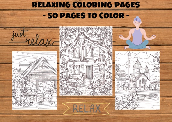 Zen Coloring Pages for Mindful People 50 Printable Pages - Etsy
