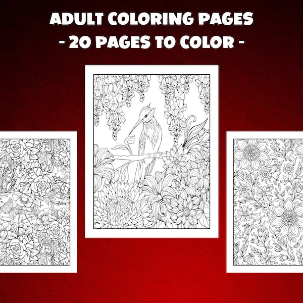 Anxiety Relief Coloring Book - Etsy