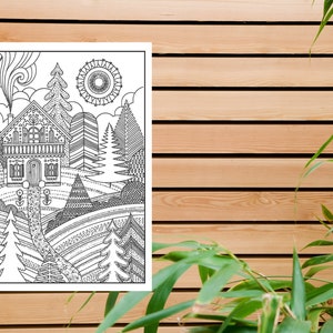 Anxiety Relief Coloring Pages for Adults, 50 Printable Pages of ...