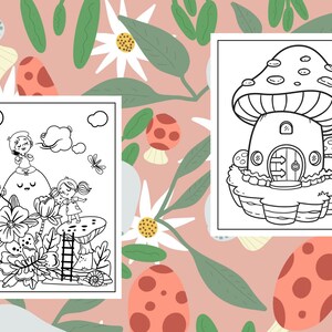 Mushroom Coloring Pages - 30 Printable Pages - Mushrooms Coloring Book ...