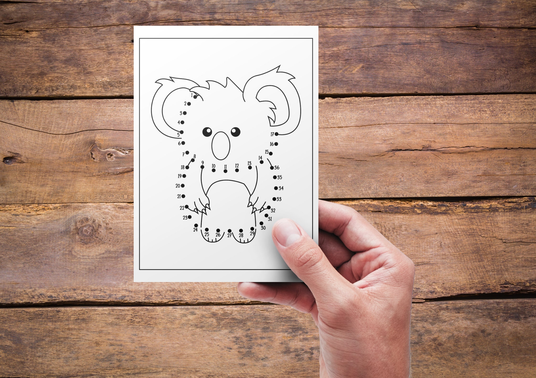 Cute Animals Dot to Dot – 20 Printable Coloring Pages (PDF) - Etsy