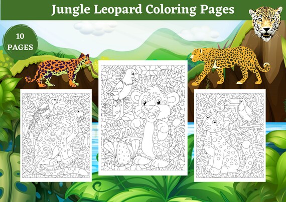 Leopard Coloring Pages