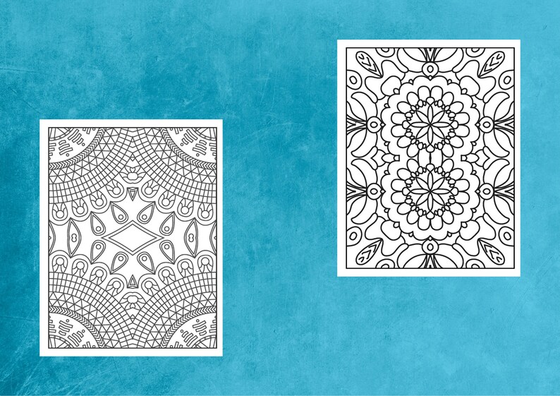 Amazing Patterns Coloring Pages for Adults, 50 Printable Pages, Adult ...