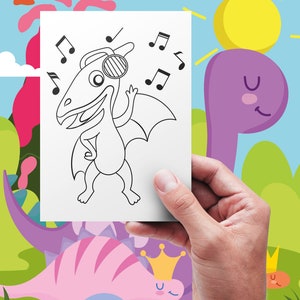 Dinosaur Coloring Page 10 Dinosaur Printable Pages - Etsy