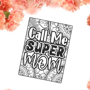 Funny Mom Quotes Coloring Pages: 30 Printable Designs (PDF) - Etsy