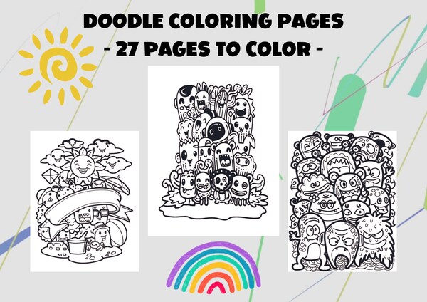 30 Day Doodle Challenge With Step by Step Tutorials, Easy Doodle ...