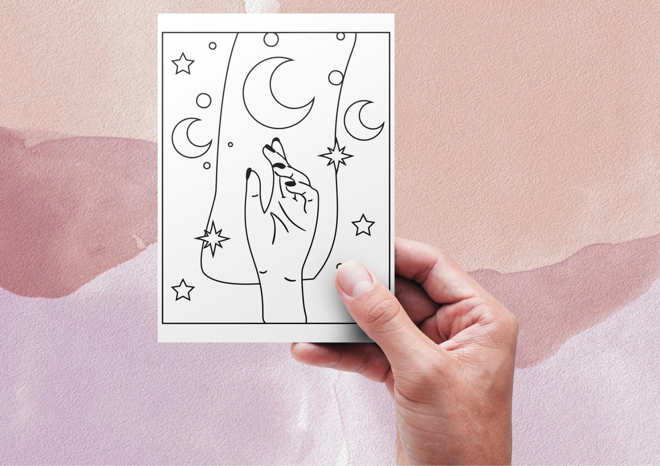 Minimalist Coloring Pages for Adults Teens Simple Coloring - Etsy UK