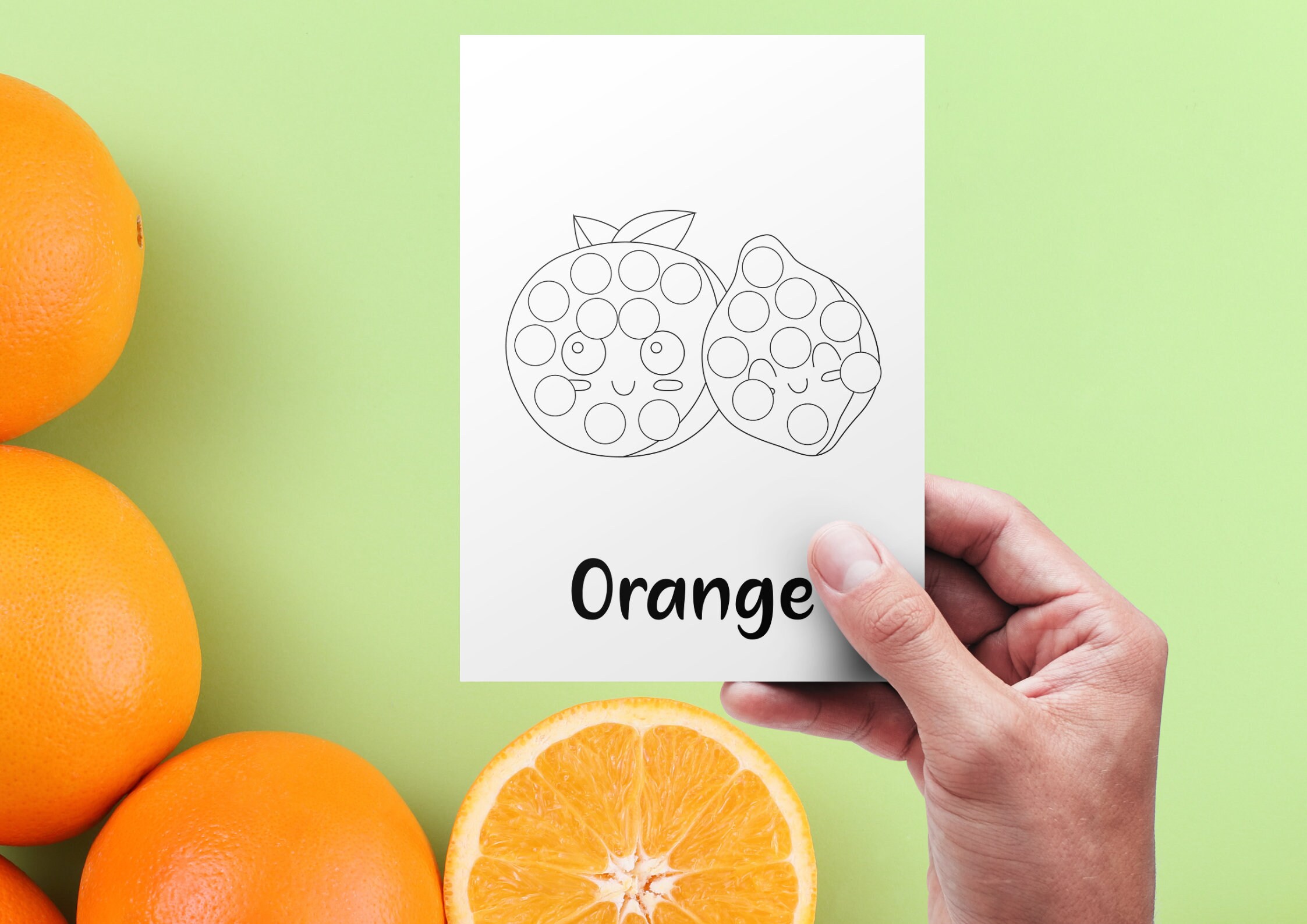 Fruit Dot Markers Coloring Pages, Fruits Dot Markers Activity Book for ...