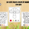Kidznote® Printable and Digital Coloring Sheets With Traceable Color ...