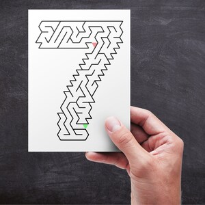 Number Mazes Activity Pages for Kids, 10 Printable Pages, Preschool ...