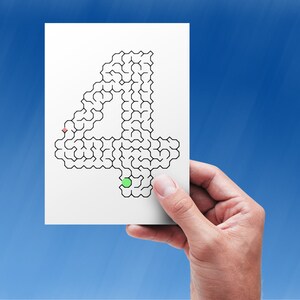 Number Mazes Activity Pages for Kids, 10 Printable Pages, Preschool ...