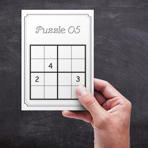 Sudoku Puzzles for Kids, Sudoku Game Activity for Kindergarten, 22 ...