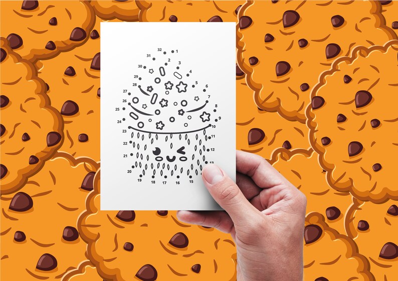 Cute Dessert Dot to Dot Activity Coloring Pages for Kids Boys and Girls ...