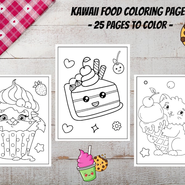 Food Coloring Book - Etsy