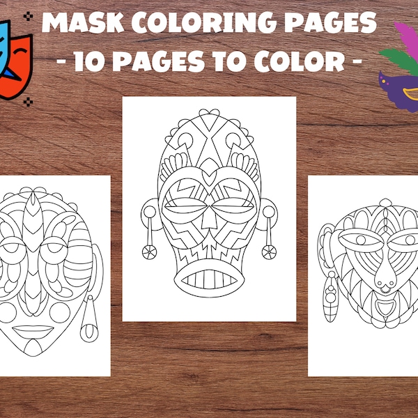 African Mask Decor - Etsy UK