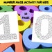 Number Mazes Activity Pages for Kids, 10 Printable Pages, Preschool ...