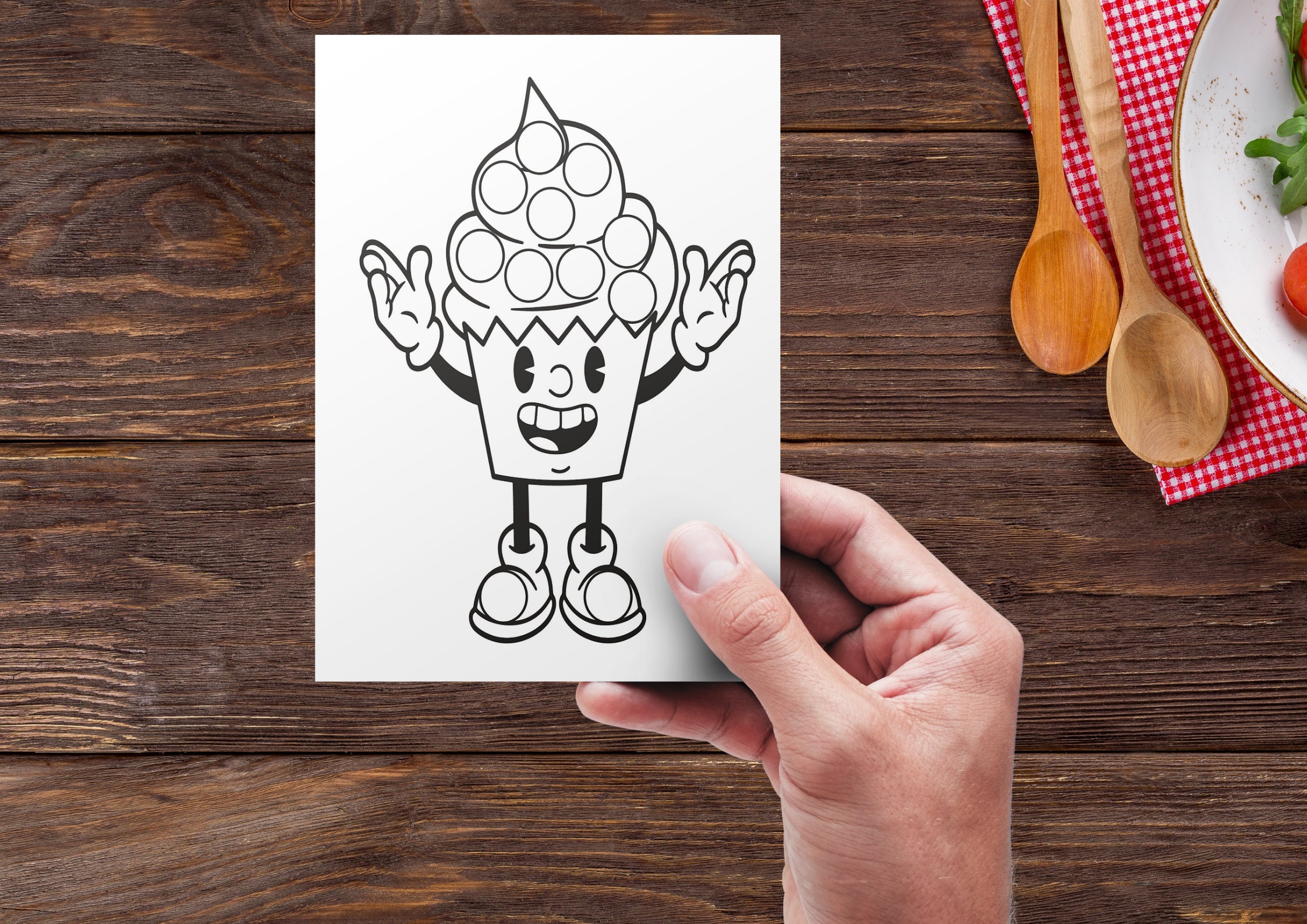 Kawaii Food Dot Markers Coloring Pages for Kids, Boys, Girls, Fruit and ...