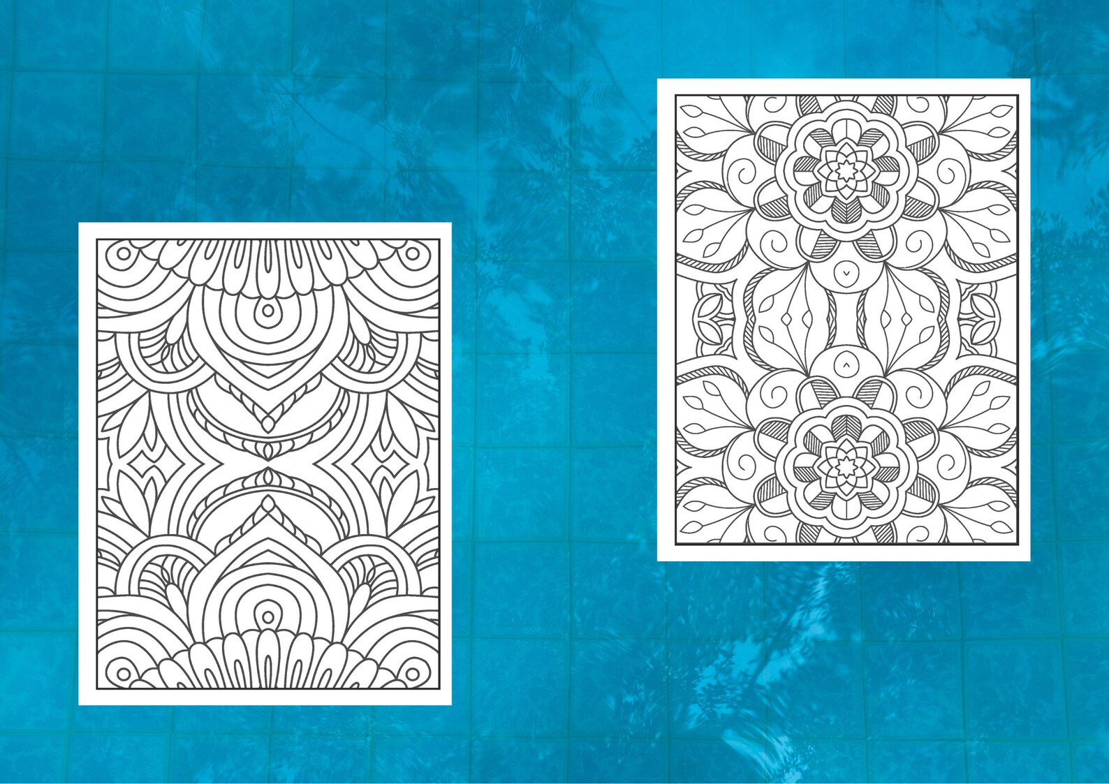 Amazing Patterns Coloring Pages for Adults, 50 Printable Pages, Adult ...