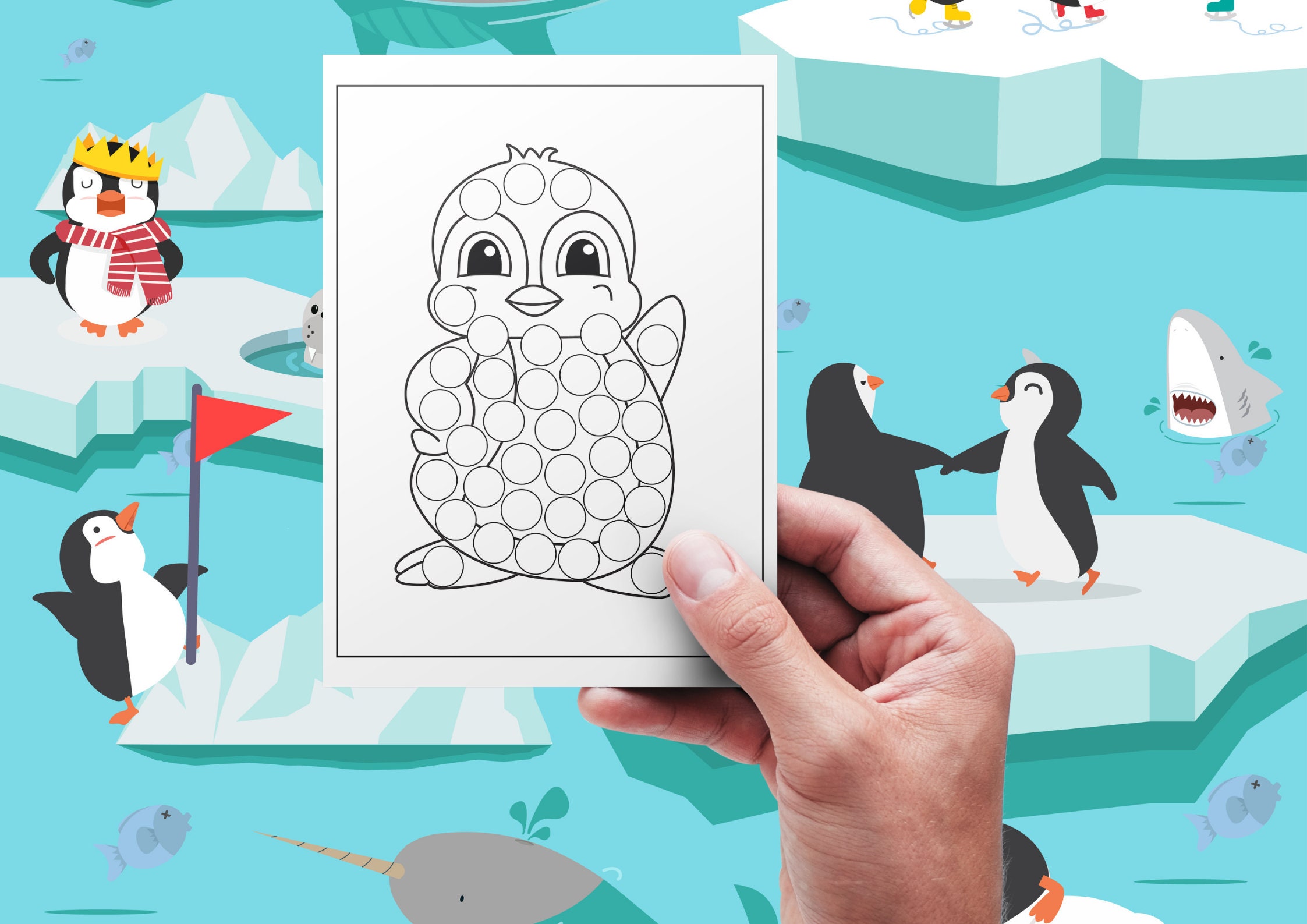 Animal Dot Marker Coloring Pages: Kids Activity (PDF Printable) - Etsy