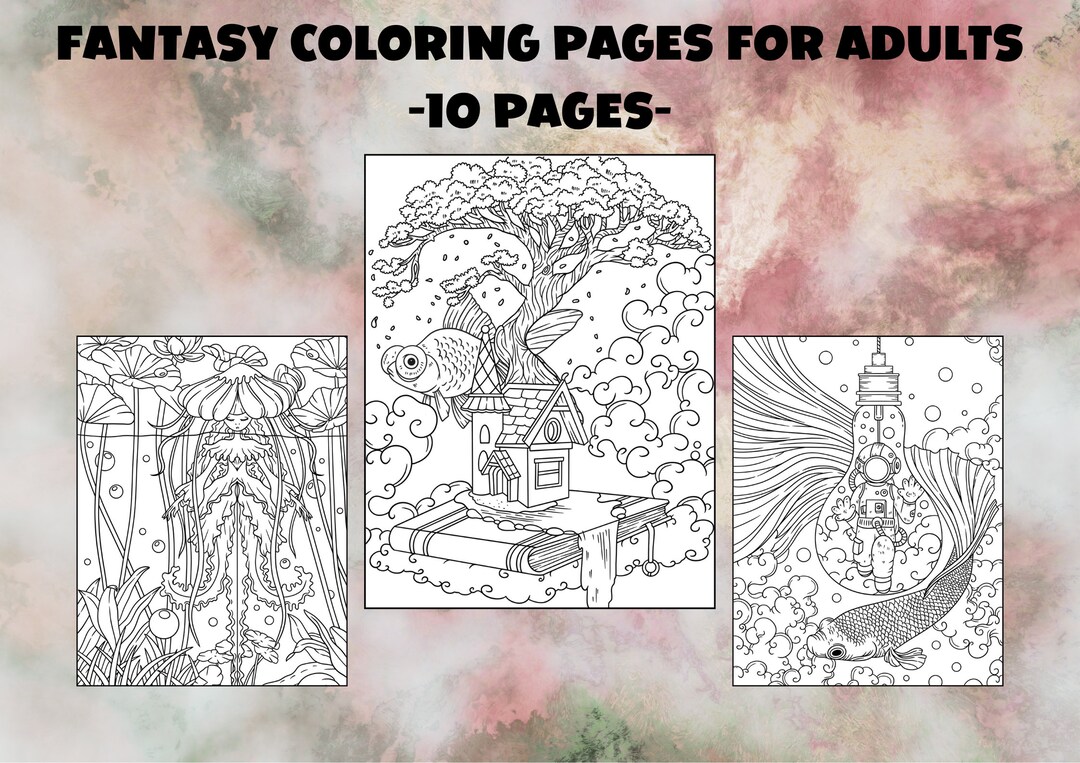Detailed Fantasy Activity Pages, Fantasy Party Activity Sheets ...