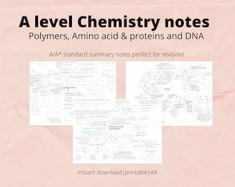 A Level Chemistry Notes: Energetics Kinetics and Chemical - Etsy
