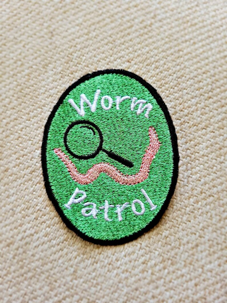 Worm Patrol Patch Digital Download - Etsy