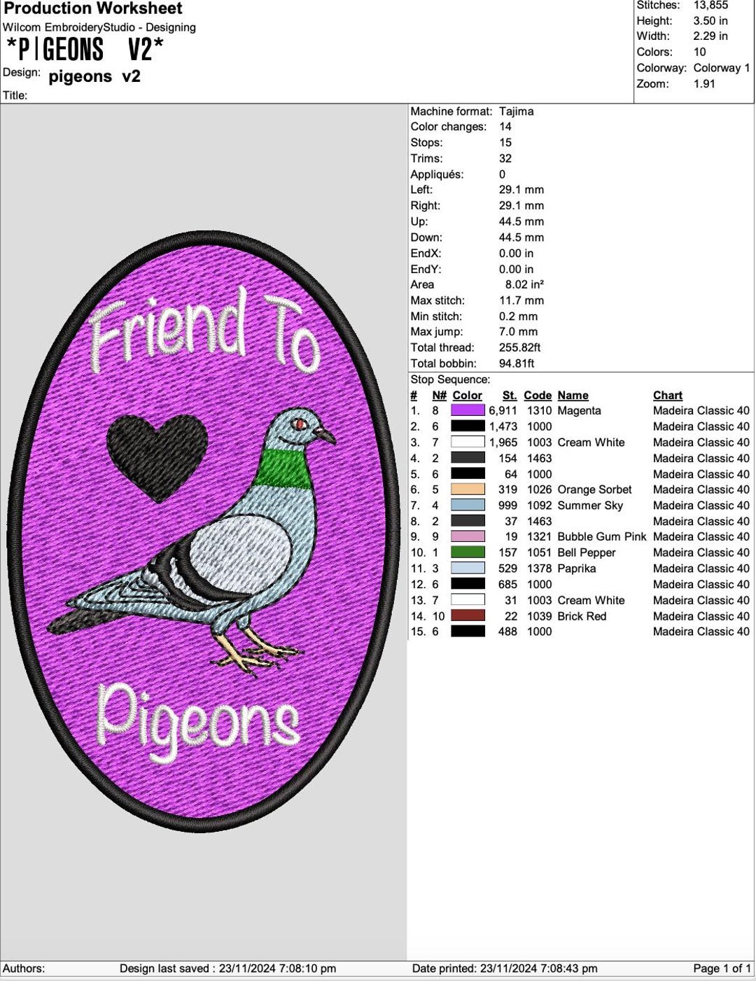 Friend to Pigeons Patch Digital Download - Etsy