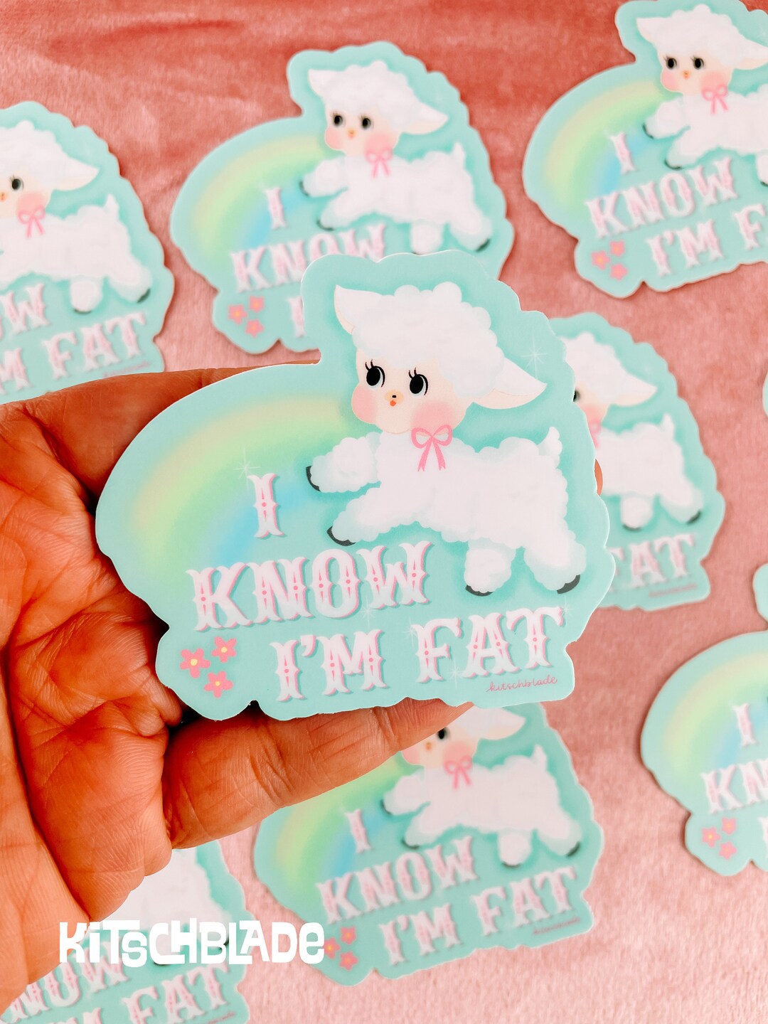 I Know I’m Fat | Illustrated Vinyl Sticker | Fat Positive Body ...