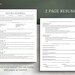Resume Template Professional CV 2 Page Resume Template for Microsoft ...
