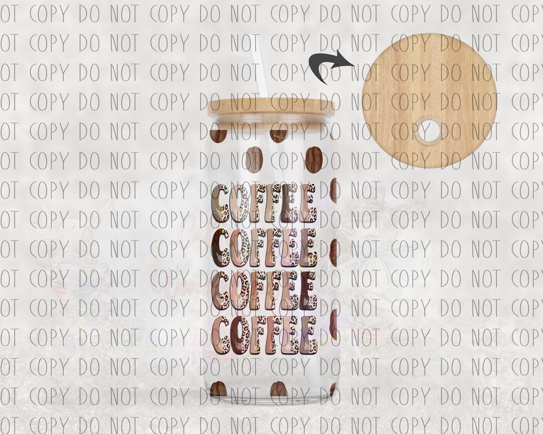 Coffee Glass Can Wrap Sublimation Design (digital Download) - Etsy