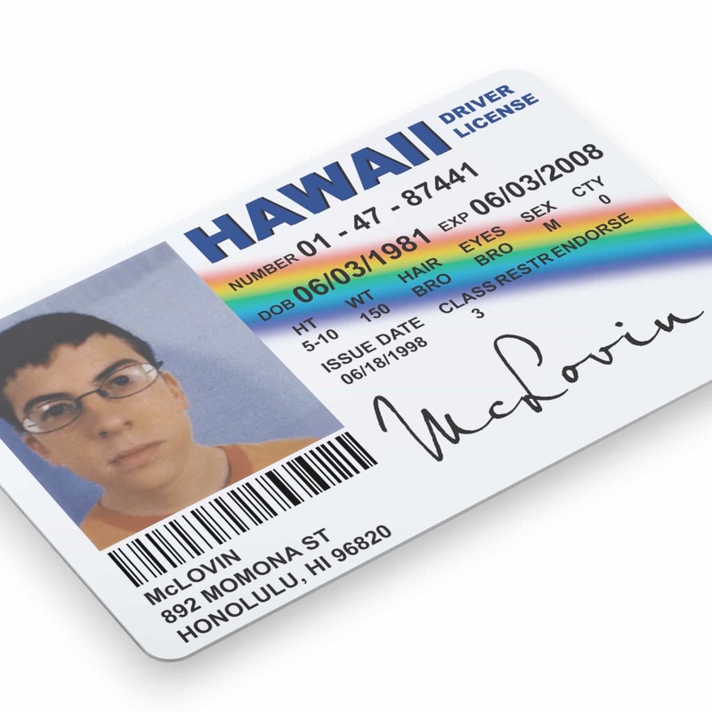 Their Mclovin Id - Etsy UK