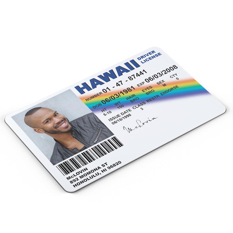 Mclovin ID Card Replica: Superbad Novelty License - Custom Photo Option ...