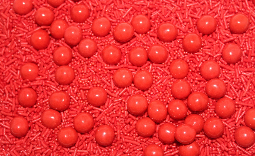 Red Sprinkle Mix Edible Sprinkles Cake Sprinkles Red Sprinkles ...