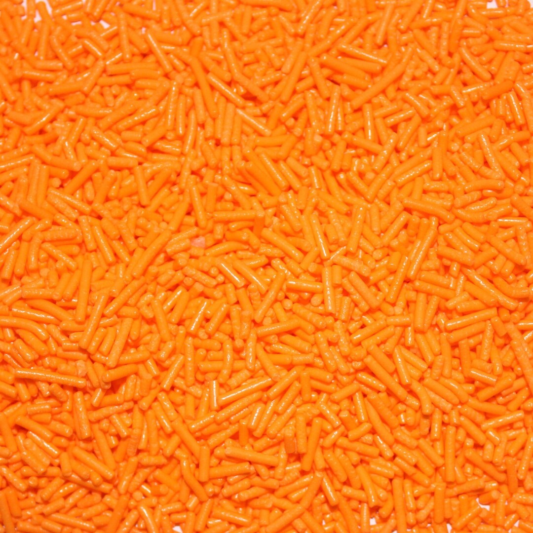 Orange Sprinkles Orange Jimmies Edible Sprinkles Cake Sprinkles Cake ...