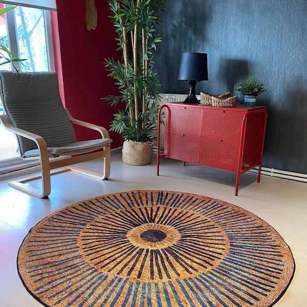 Small Round Rug - Etsy