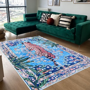 Tiger Rug, Tibetan Tiger Rug, Tiger Rugs, Tiger Area Rug, Tiger Area ...