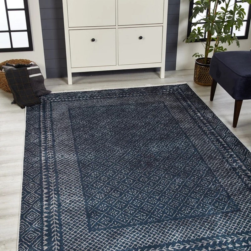 Blue Moroccan Rug - Etsy