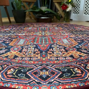 Round Rug, Round Rug Red, Circle Rug Red, Round Area Rug, 8 Ft Round ...