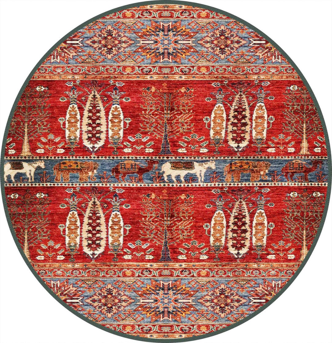 Round Rug Red, Round Rugs 6x6, Round Rugs 9x9, Round Rugs Kitchen ...