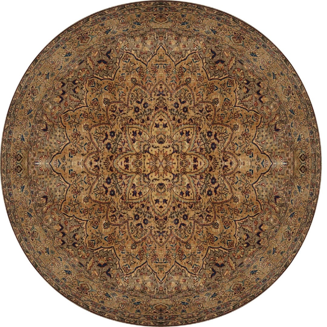 Earth Tones Rug Round Rug 5ft Round Rug 9x9 Round Rug 3ft - Etsy