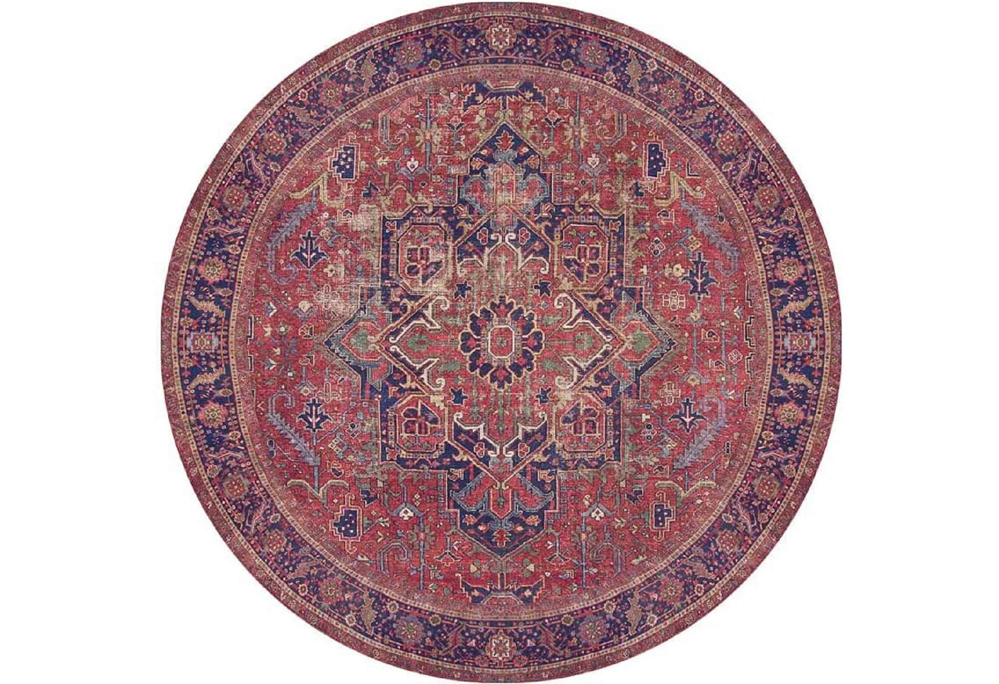 Circle Rug Circle Rug 8x8 Round Rug Vintage Circle Rug 8x8 - Etsy