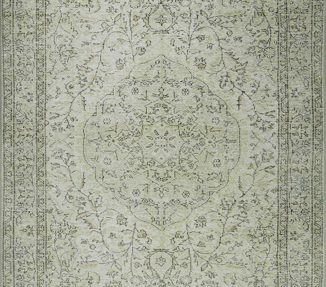 Green Rug for Kitchen Green Rug Flower Green Rug 8 X 10 - Etsy