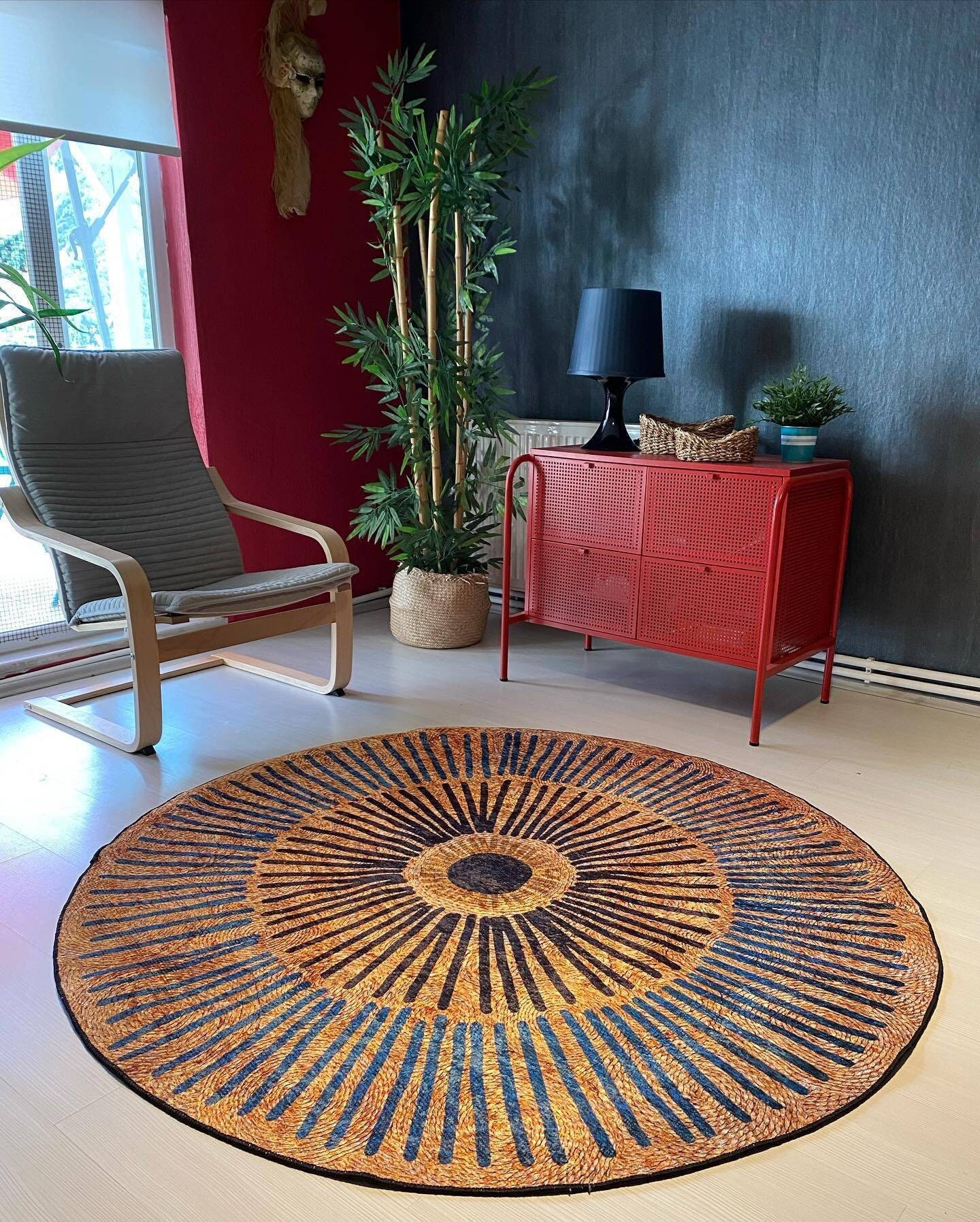 Small round rug store