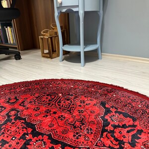 Round Rugs, Round Rug Red, 9 Ft Round Rug, Round Rug 10 Feet, Round ...