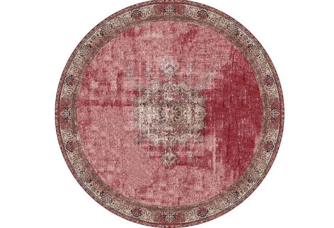 Circular Rug, Round Area Rug, Round Rug, Vintage Round Rug, Boho Round ...