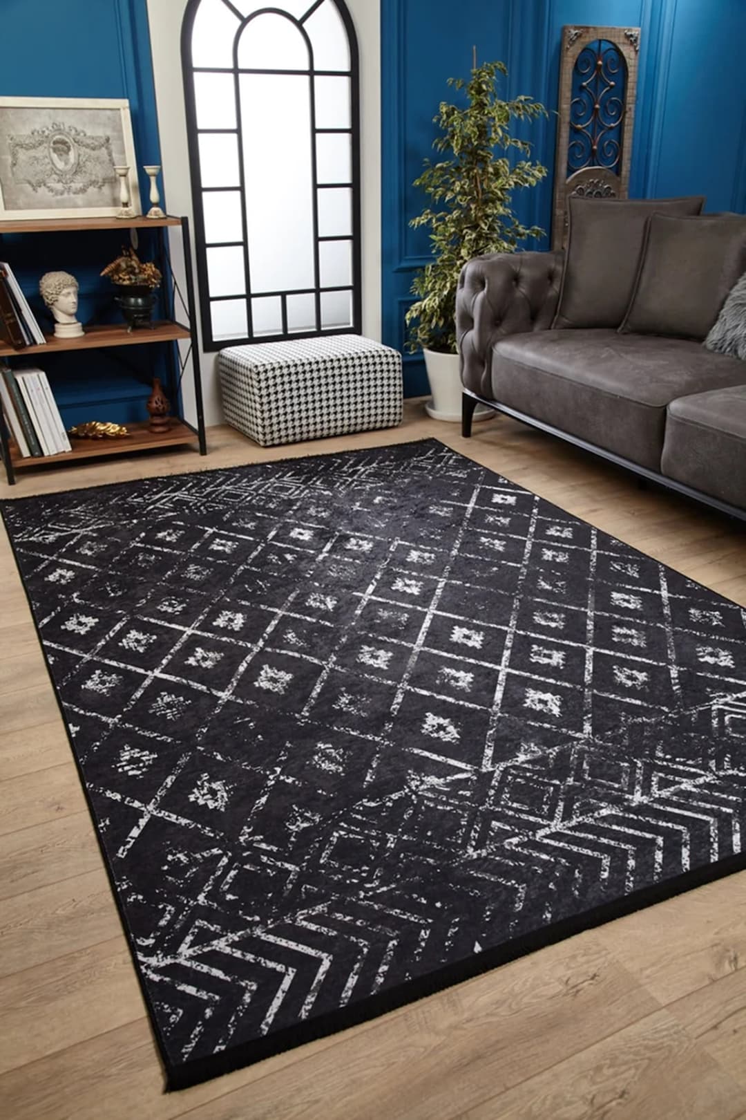 Black and White Rug, Black Rug, Black Rugs, Black and White Rugs, Black ...