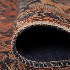 Earth Tones Rug, Persian Pattern, Bohemian Rug, Vintage Look ...